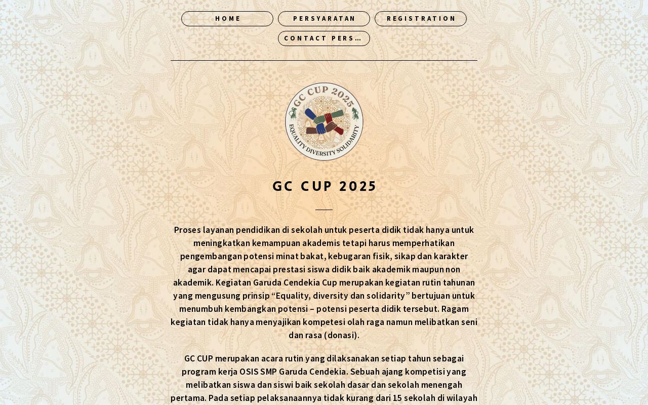 GC CUP 2025